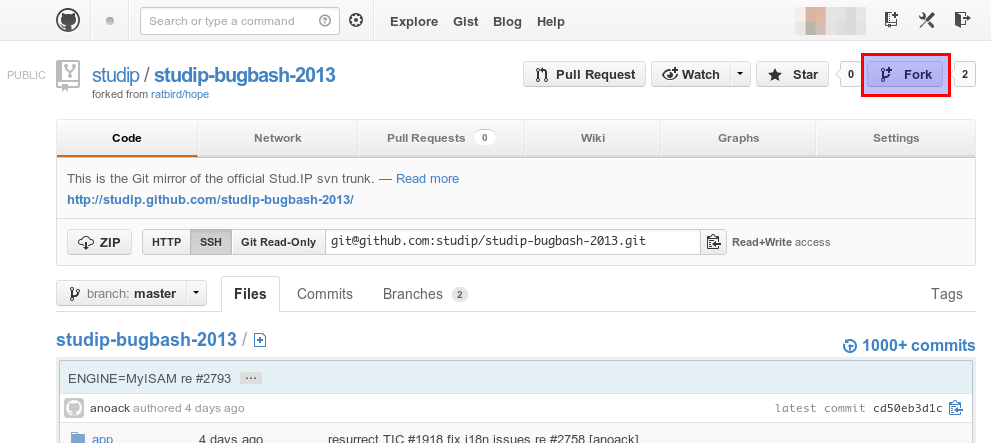 Stud.IP Bug Bash 2013